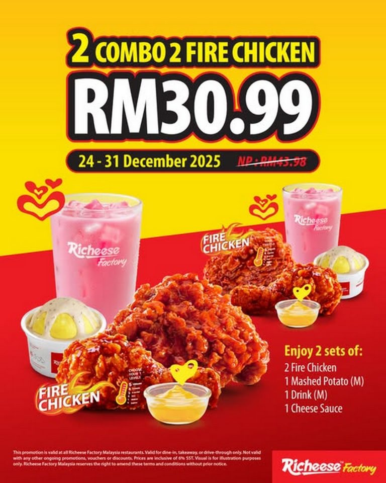 24-31 December 2025: Richeese Factory Malaysia: Fire Chicken Combo ...