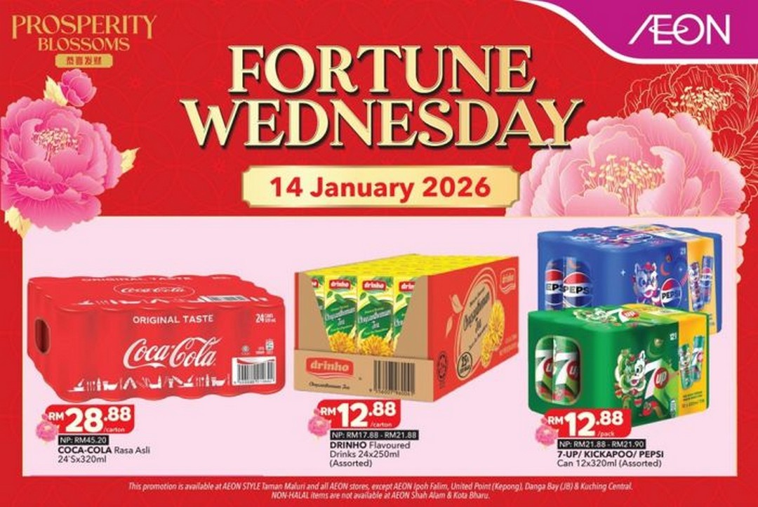 14 January 2026: AEON Malaysia Chinese New Year Drinks Promotion ...