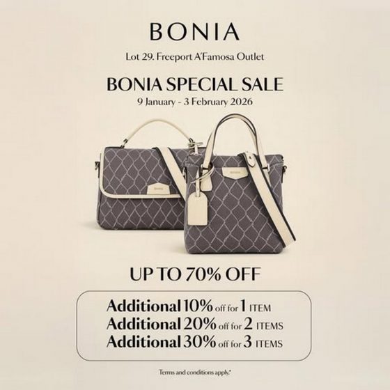 9 January-3 February 2026: BONIA Special Sale: Up to 70% Off with Extra ...