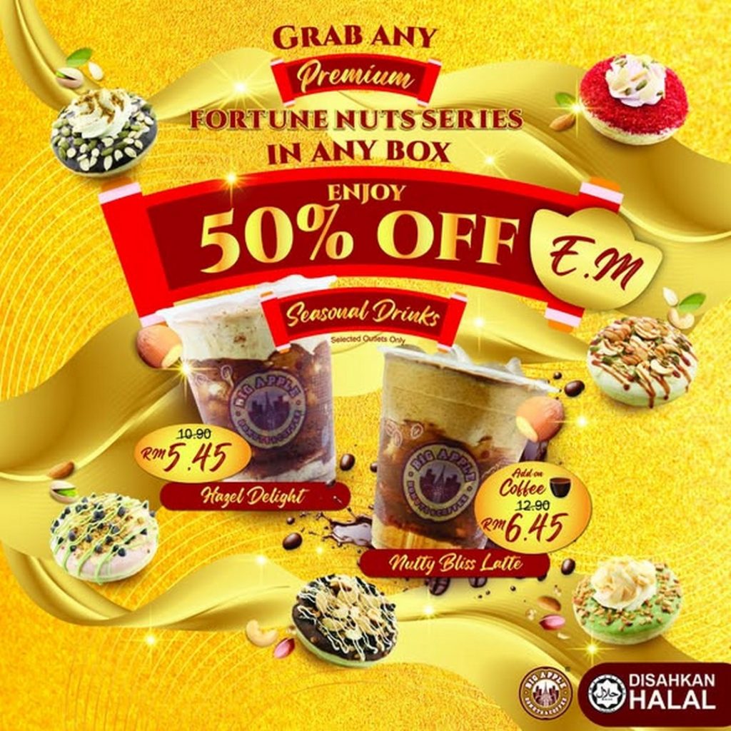 7 January 2026 onwards: Big Apple Donuts & Coffee: Enjoy 50% Off ...