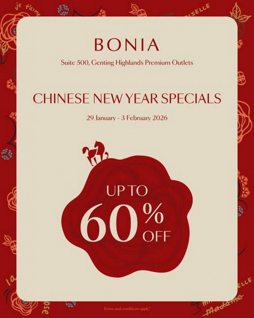 29 January-3 February 2026: Bonia Malaysia: Special Sale: Up to 65% Off ...