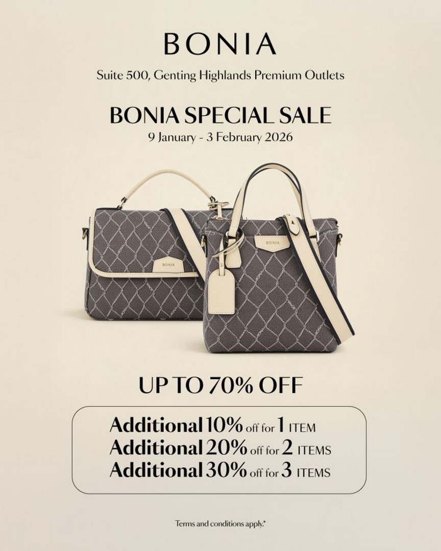 9 January-3 February 2026: Bonia Special Sale at Genting Highlands ...