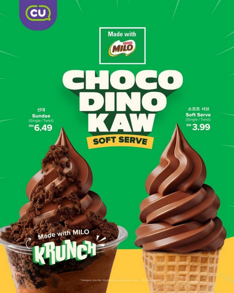 7 January 2026 onwards: CU Malaysia: Choco Dino Kaw Soft Serve Launch ...