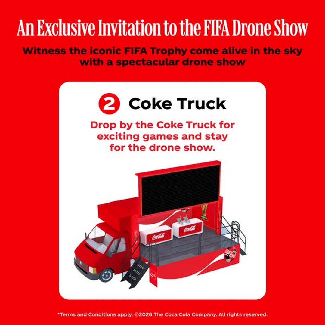 18-20 January 2026: Coca-Cola: FIFA Trophy Drone Spectacle & Football ...