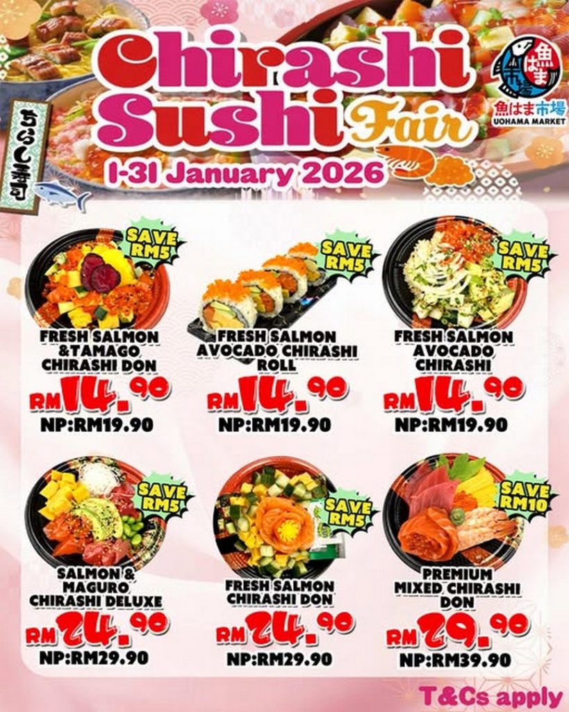 1-31 January 2026: DON DON DONKI Malaysia: Chirashi Sushi Fair ...