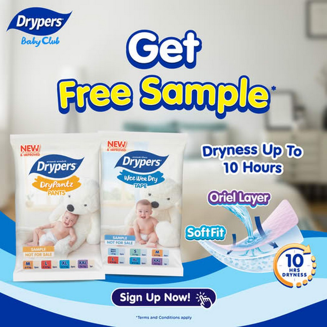 16 January 2026 onwards: Drypers Malaysia: Free Sample Giveaway for Wee ...