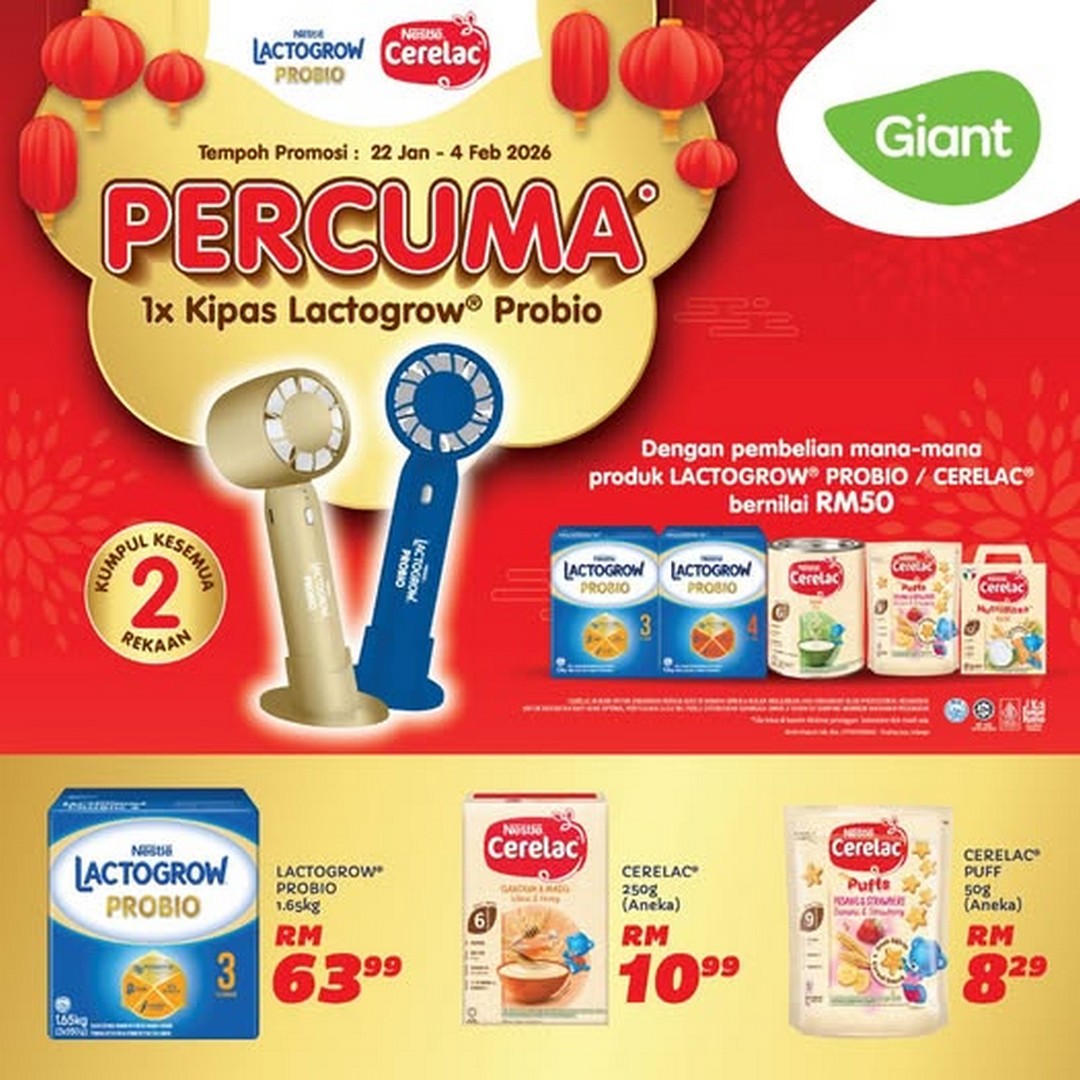 22 January-4 February 2026: Giant Malaysia: Free Lactogrow Probio Fan ...