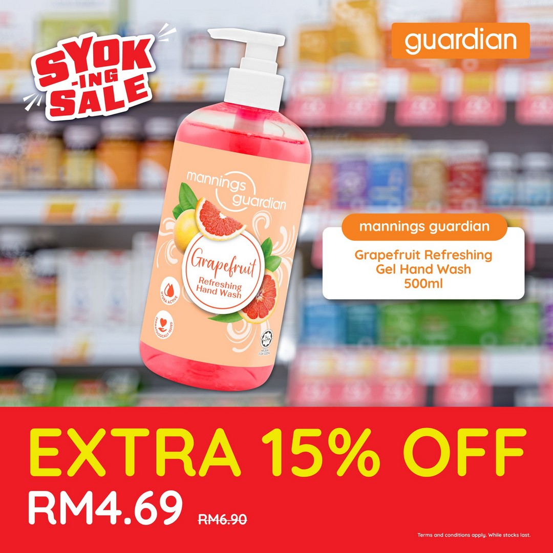 14 January 2026: Guardian Malaysia Extra 15% OFF Guardian Brand Day ...