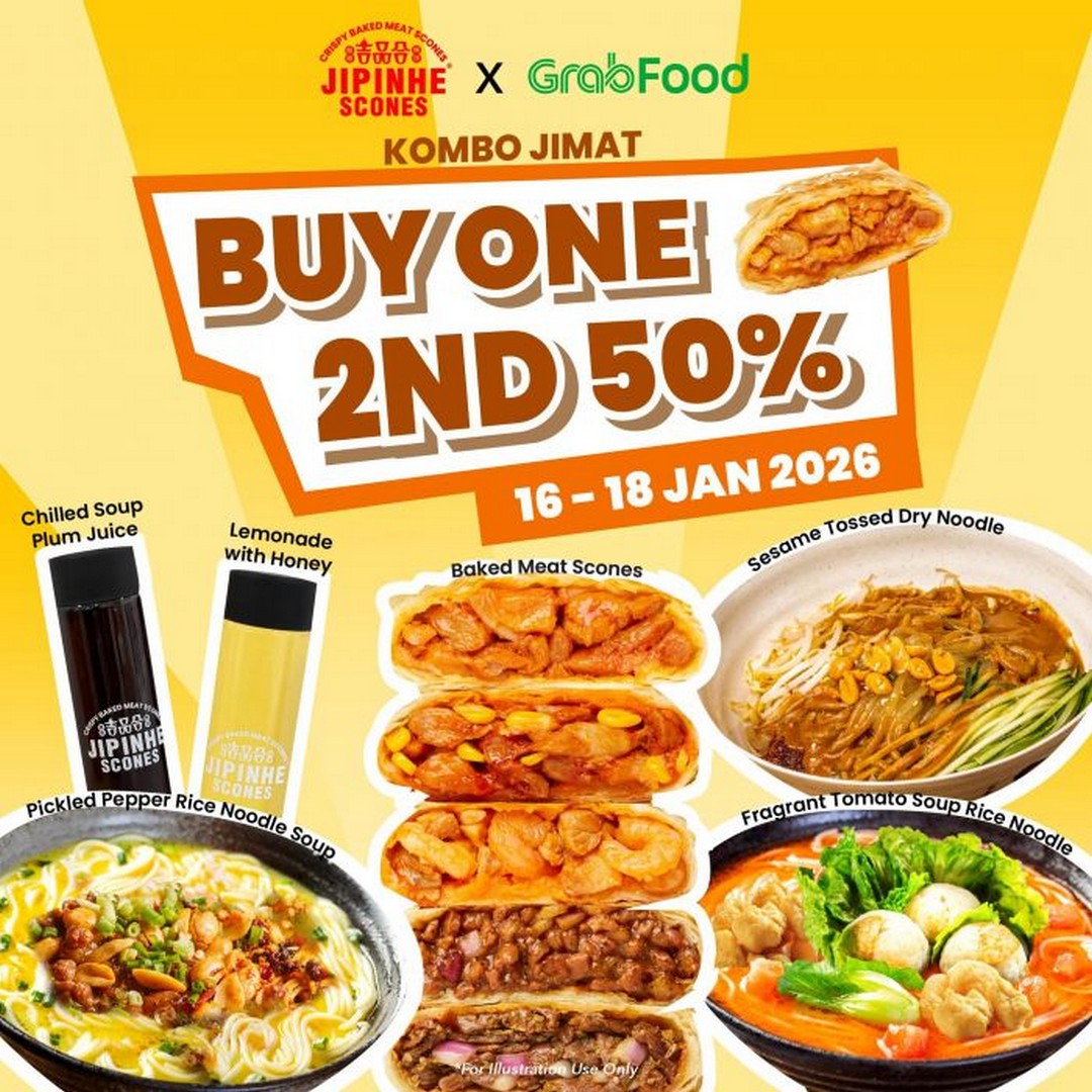 16-21 January 2026: Jipinhe Scones GrabFood Promotion: Buy 1 Free 1 ...