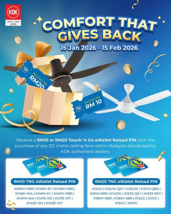 15 January-15 February 2026: KDK Malaysia: Free TNG eWallet Reload PIN ...