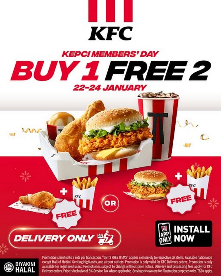 22-24 January 2026: KFC Malaysia: Buy 1 Get 2 Free Signature Box ...