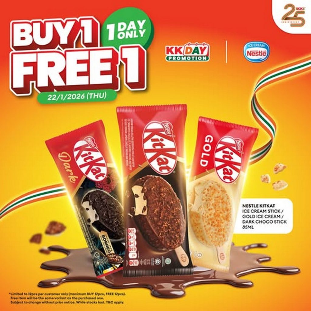 22 January 2026: KK Super Mart: Nestlé Kit Kat Ice Cream Buy 1 Free 1 ...