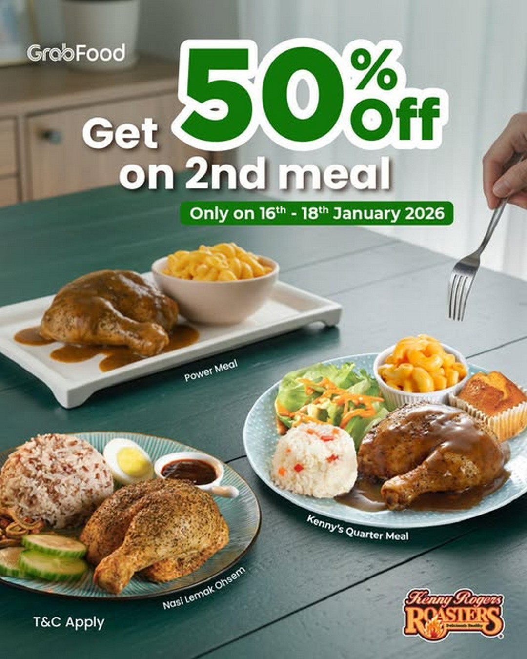 16–18 January 2026: Kenny Rogers ROASTERS Malaysia: Enjoy 50% OFF Your ...