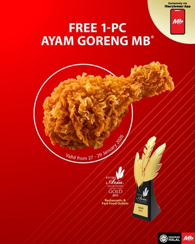 27–29 January 2026: Marrybrown Malaysia: FREE 1-pc MB® Fried Chicken ...