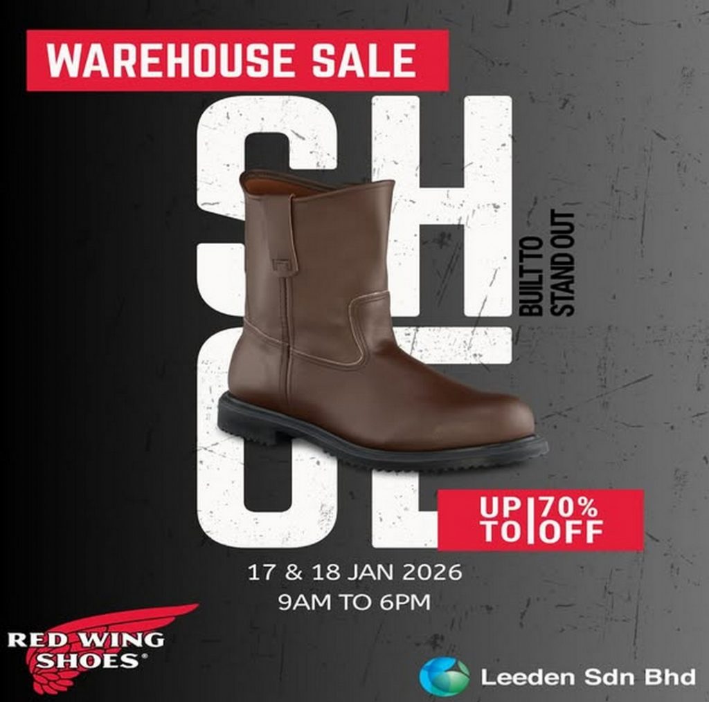 17-18 January 2026: Red Wing Malaysia: Warehouse Sale with Up to 70% ...