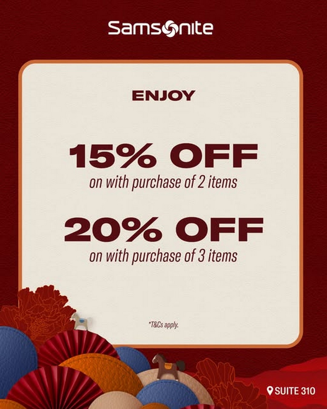 15 January-28 February 2026: Samsonite Factory Outlet: Special Sale ...