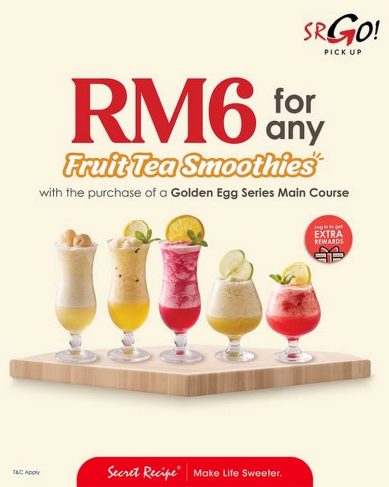 12 January 2026 onwards: Secret Recipe Malaysia: RM6 Fruit Tea Smoothie ...