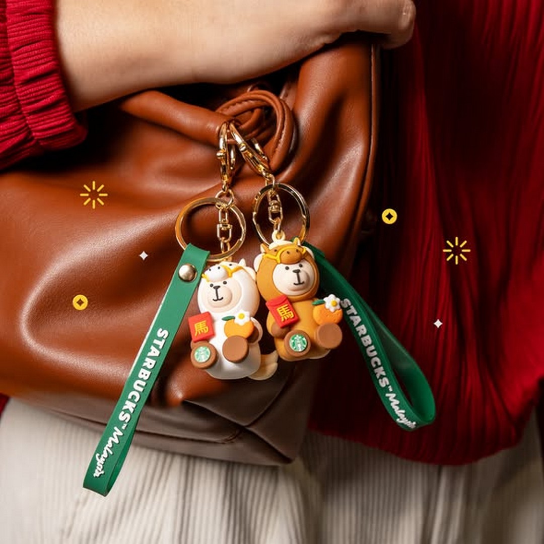30 January 2026: Starbucks Malaysia: Lunar Horse Bearista Keychain ...