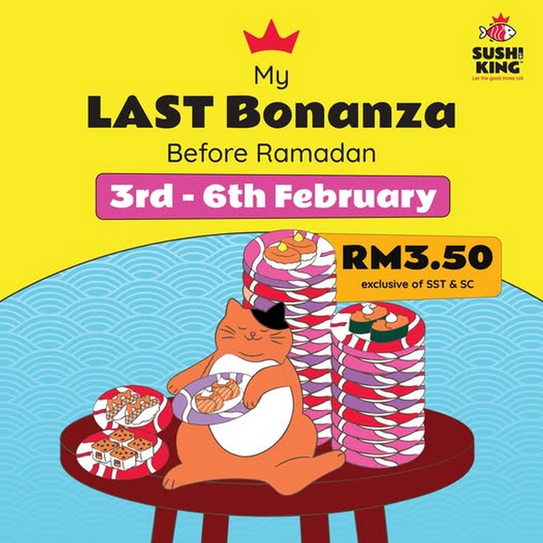 3-6 February 2026: Sushi King: RM3.50 Bonanza – Sushi Promotion for ...