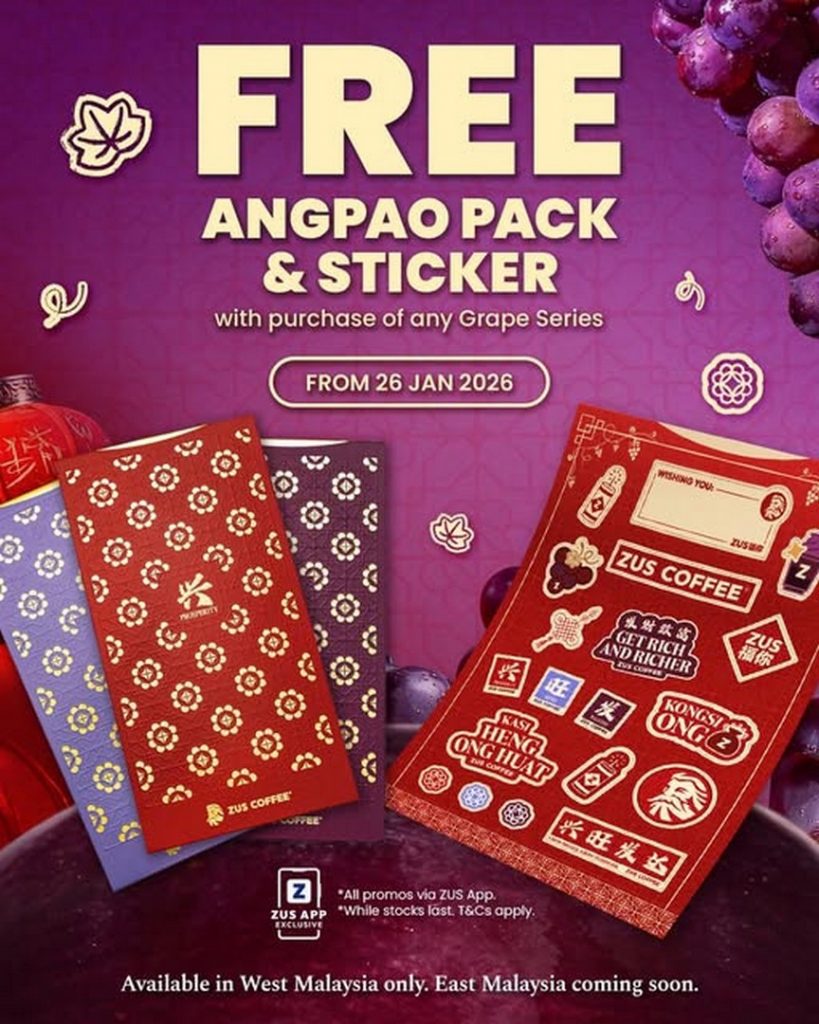 26 January 2026 onwards: ZUS Coffee: Grape Series Launch with Free ...