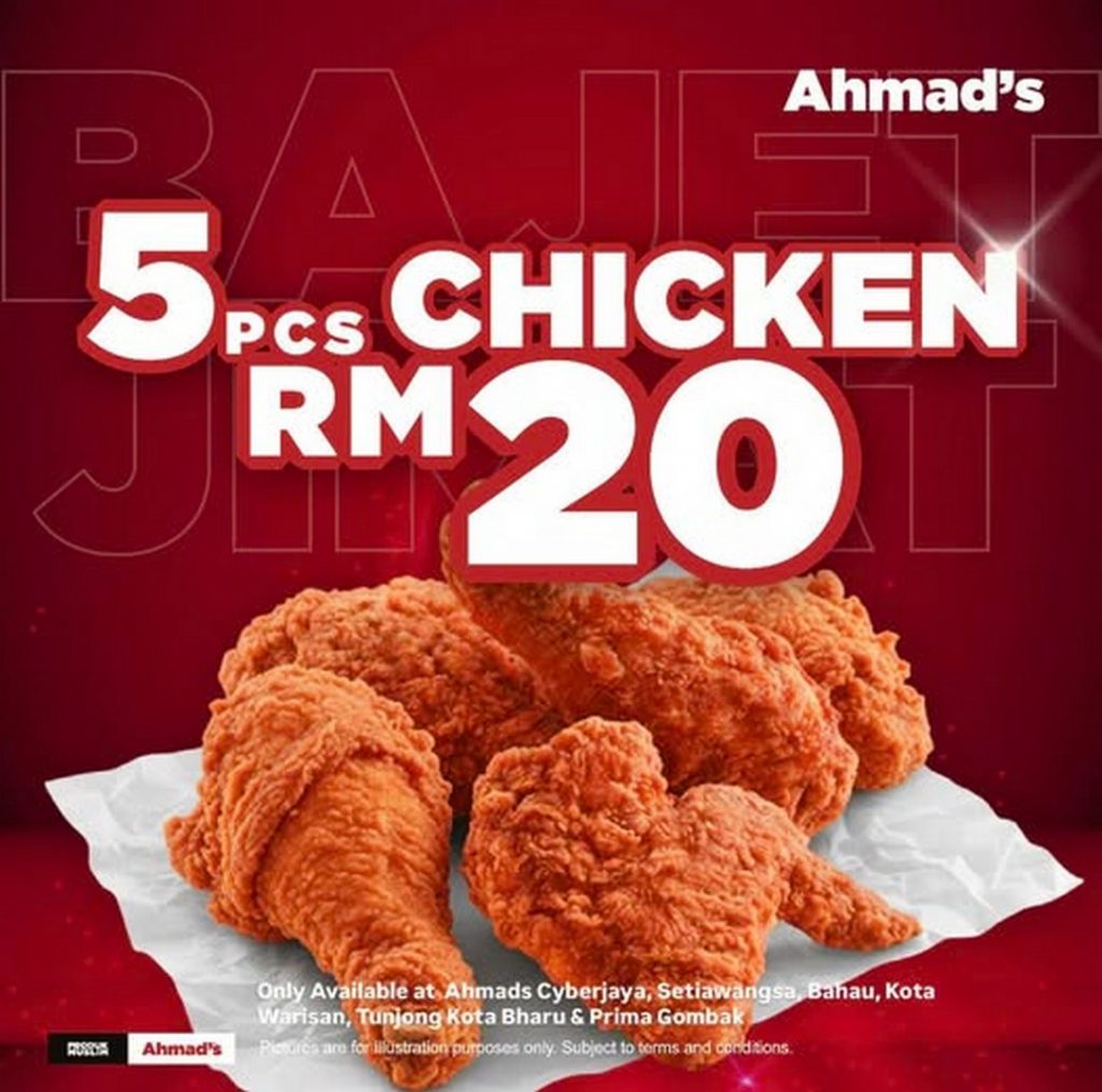1-5 February 2026: Ahmad's Fried Chicken: 5pcs Only RM20 Promotion ...