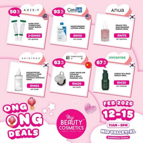 12–15 February 2026: My Beauty & Cosmetics RM3 Mega Beauty Sale at Mid ...