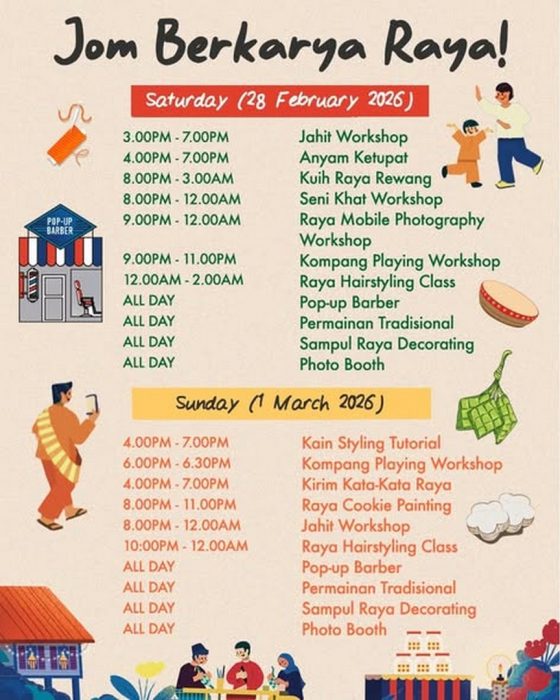 25 February–1 March 2026: RIUH Raya at TRX: Festive Bazaar & Raya ...