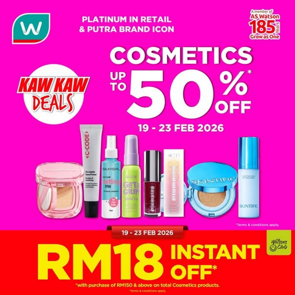 19–23 February 2026: Watsons Malaysia KAW KAW Deals Sale with RM18 ...