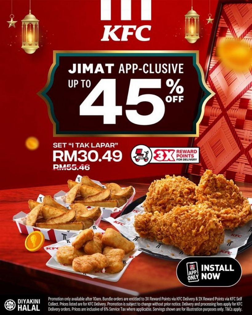 25 March 2026 onwards: KFC Malaysia Jimat App-clusive Promotion: Enjoy ...