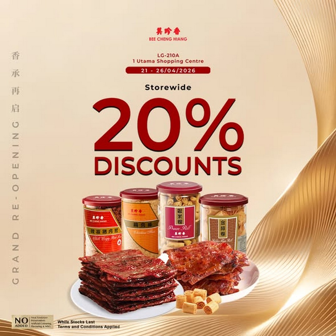 21–26 April 2026: Bee Cheng Hiang Malaysia Grand Reopening Promotion ...