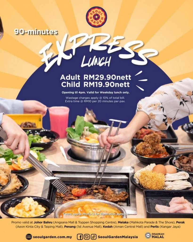 3 April 2026 onwards: Seoul Garden: 90-Minutes Express Lunch Buffet ...