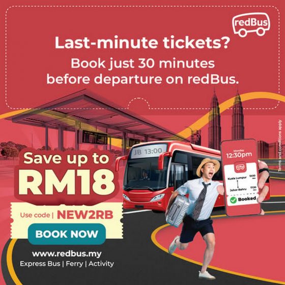 4 May 2026 onwards: redBus Malaysia, Bus Ticket Booking Promotion with ...
