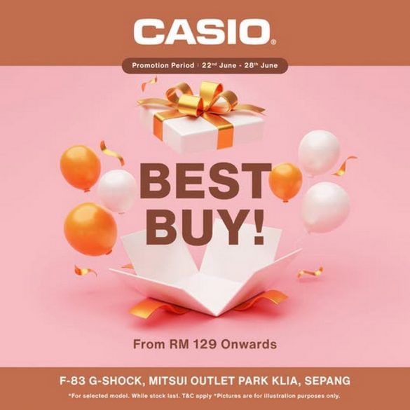 22–28 June 2026: G-SHOCK Malaysia, June Special Outlet Sale at Mitsui ...