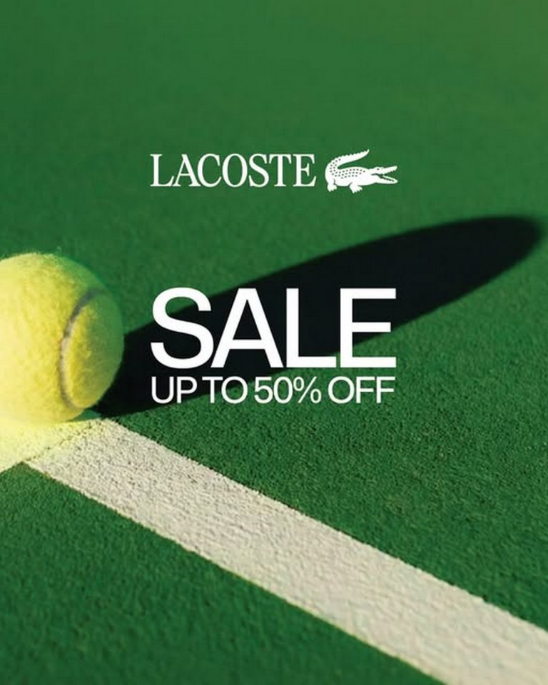 4 June 2026 – 26 July 2026: Lacoste Outlet Special Sale: Up to 50% ...