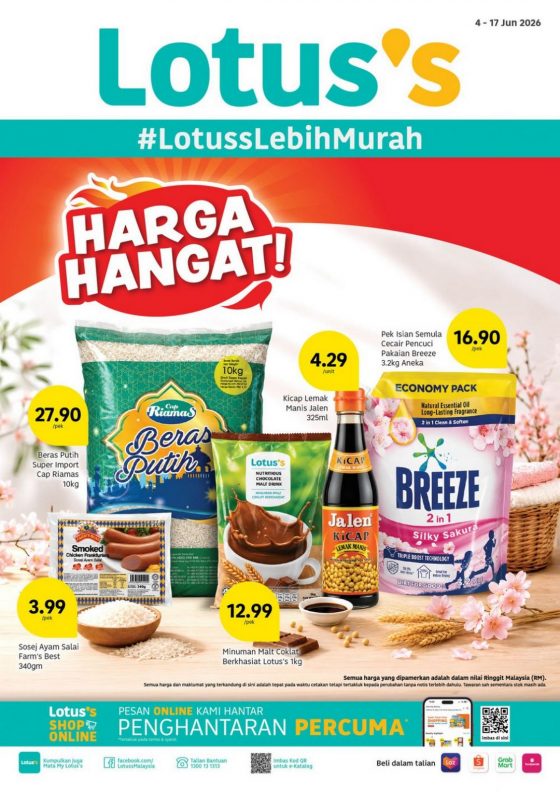 4-17 June 2026: Lotus’s Malaysia, Harga Hangat Promotion Catalogue ...