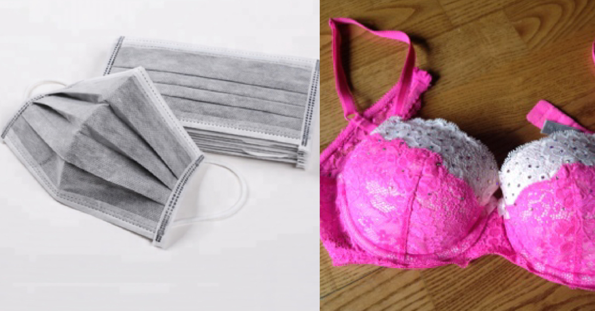 No Mask No Problem. Just Converts Your Old Bra to Face Mask - Tutorial ...