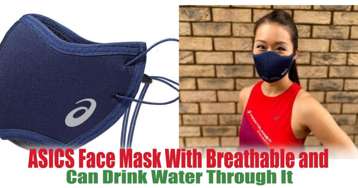 ASICS Face Mask With Breathable and Can Drink Water Through It ...