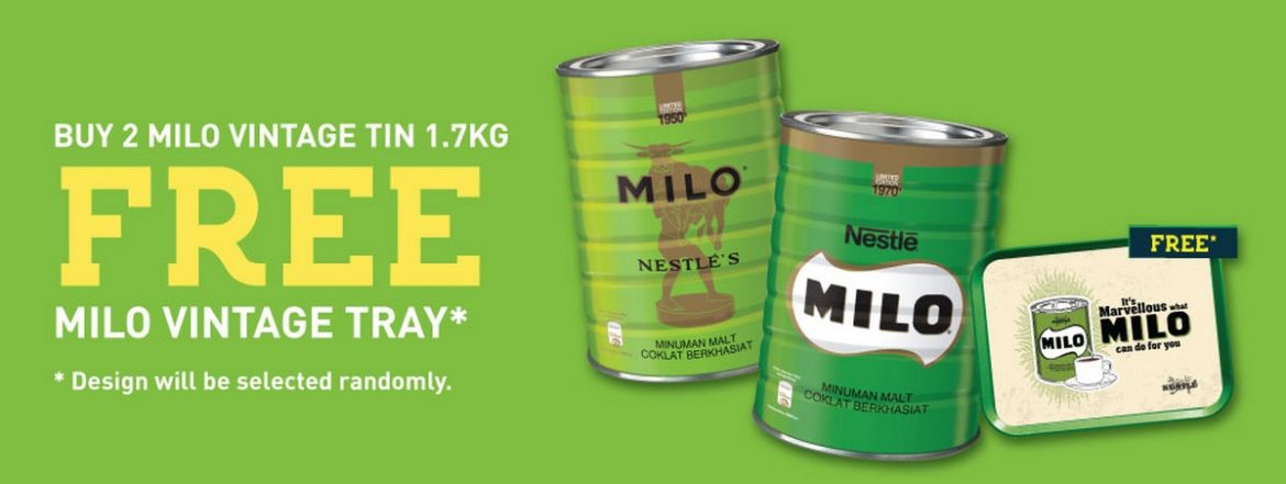 Milo With Another 4 Vintage Edition Limited Style Trays And Canned Milo ...