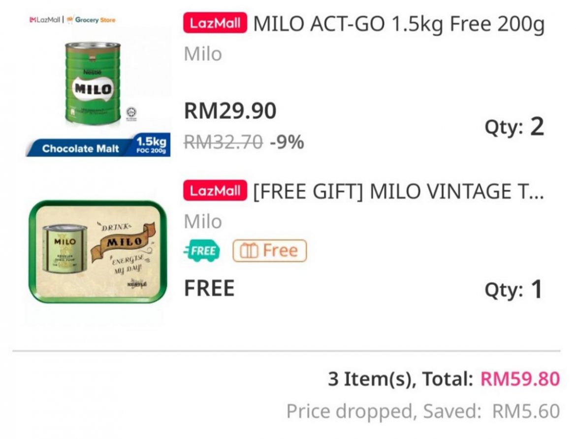 Milo With Another 4 Vintage Edition Limited Style Trays And Canned Milo ...