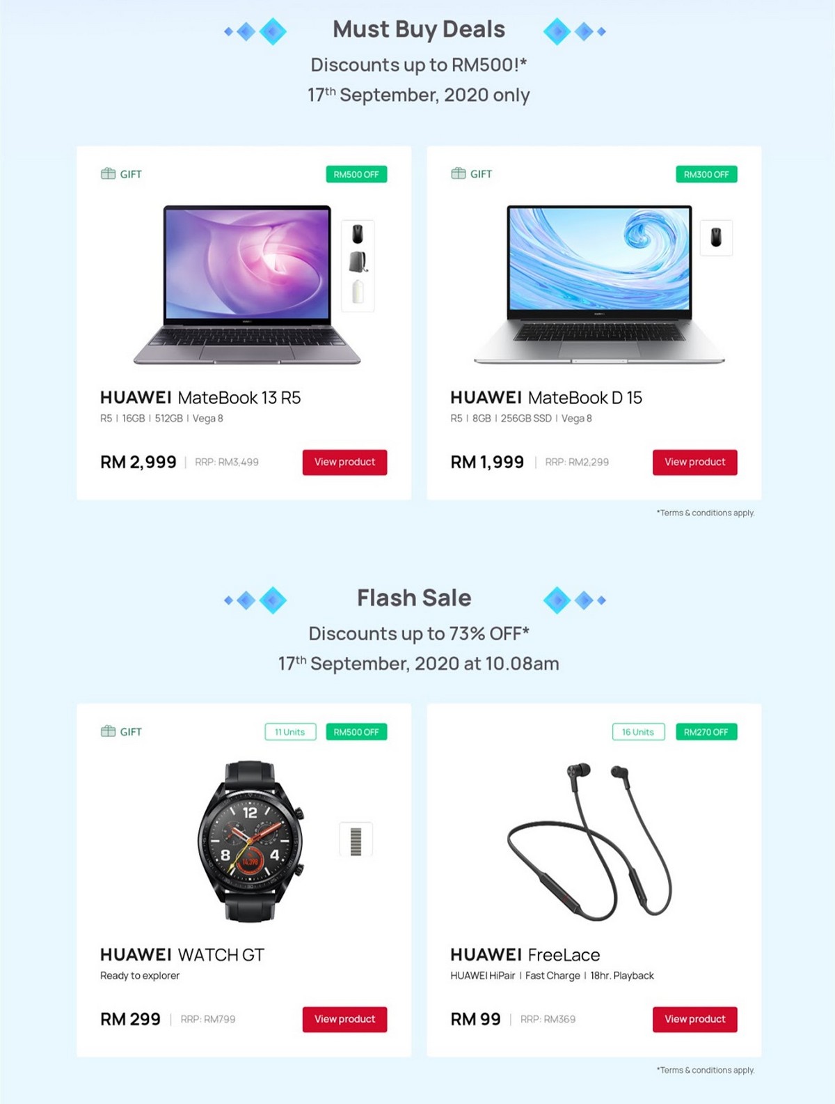 Huawei Launch RM500 Promotion Offer On 17 Sept, Huge Discount On Huawei ...