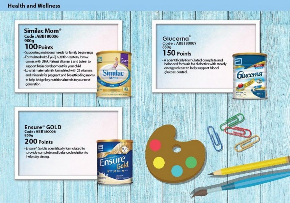 Accumulate Points and Exchanges for Free Gifts When you Purchase Abbott ...