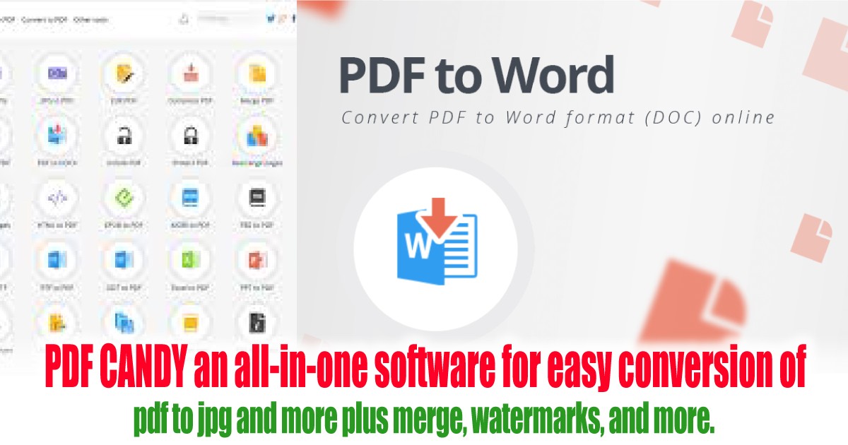 PDF CANDY an all-in-one software for easy conversion of pdf to jpg and ...