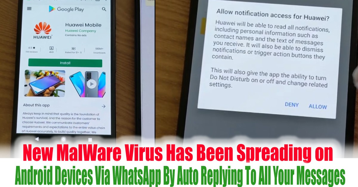 New MalWare Virus Has Been Spreading on Android Devices Via WhatsApp By ...