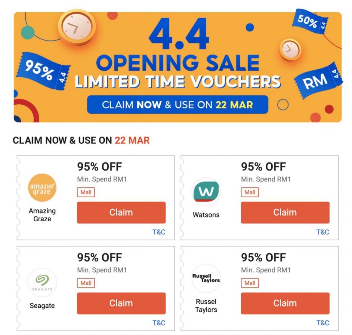 Shopee 4.4 Coupon Voucher Promo Code with up to 95% Coins Cashback ...