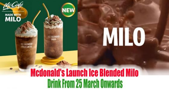 Mcdonald's Launch Ice Blended Milo Drink From 25 March Onwards ...