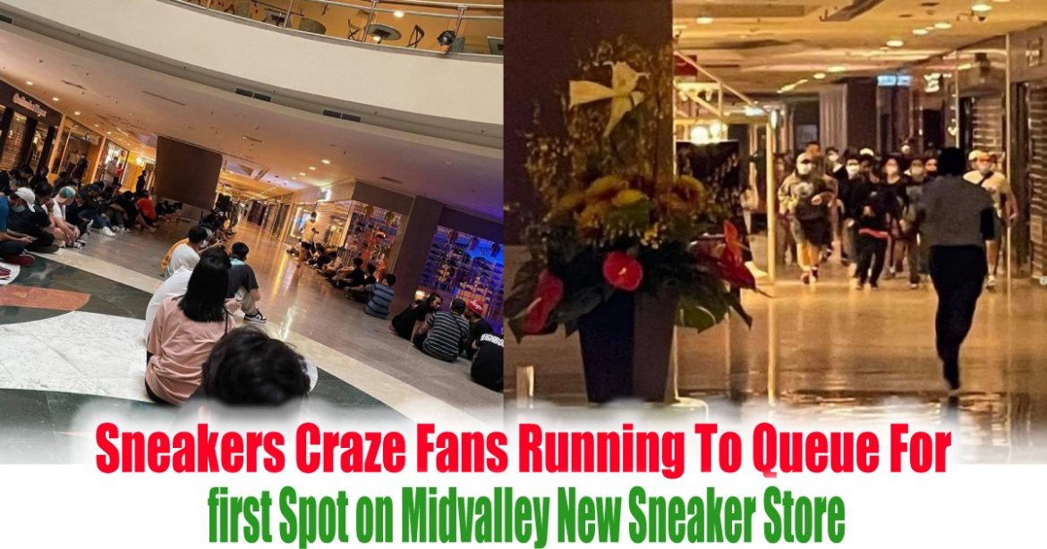 Sneakers Craze Fans Running To Queue For the First Spot on Mid Valley ...