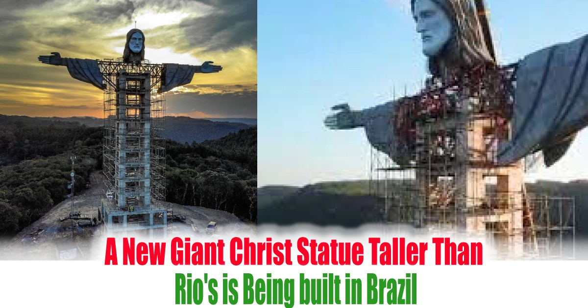 A New Giant Christ Statue Taller Than Rio's is Being built in Brazil ...