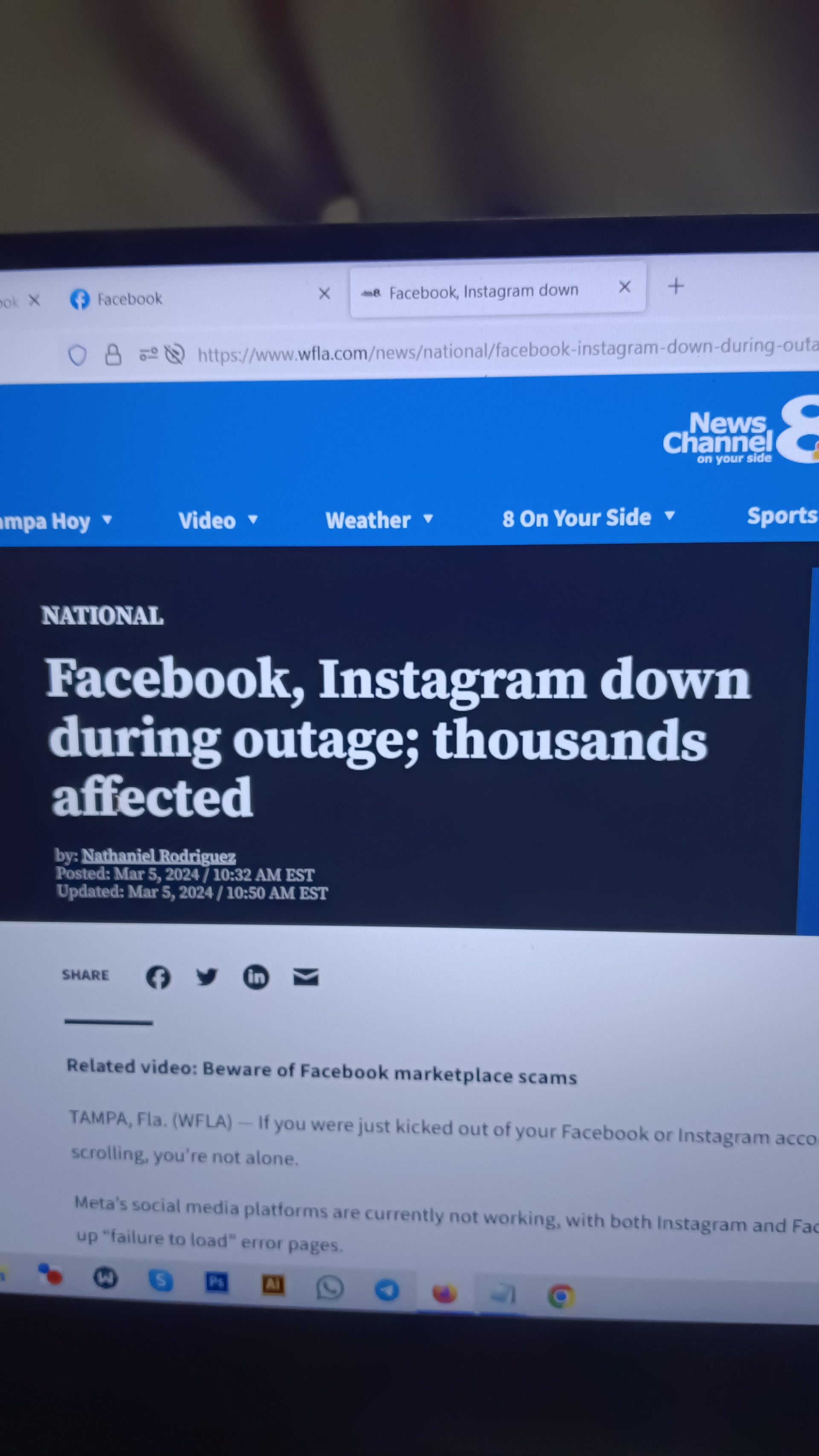 5-6 March 2024: Meta Down: Facebook, Instagram, and Threads Offline ...